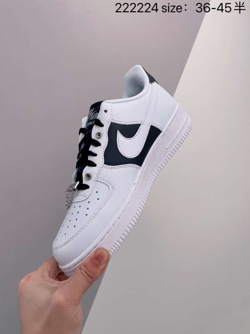 Jual Nike Air Force 1 PRM silver button air force low top casual board ...