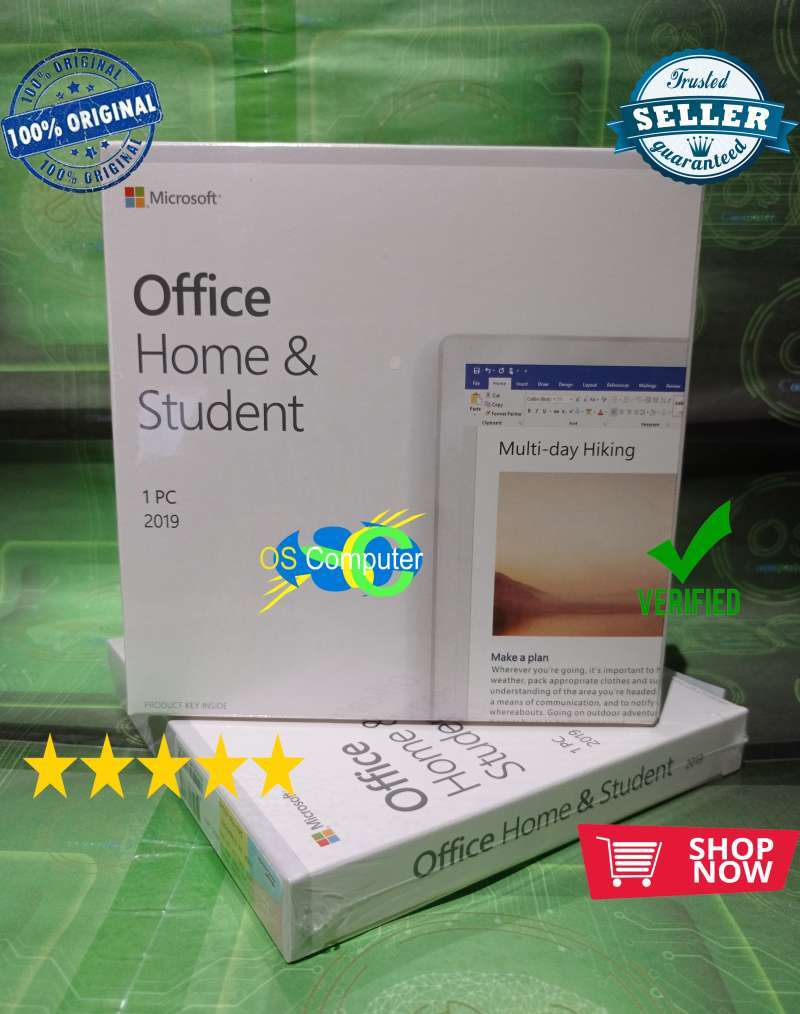 Promo Microsoft Office 2019 Home Student Binding Email Full Box ...