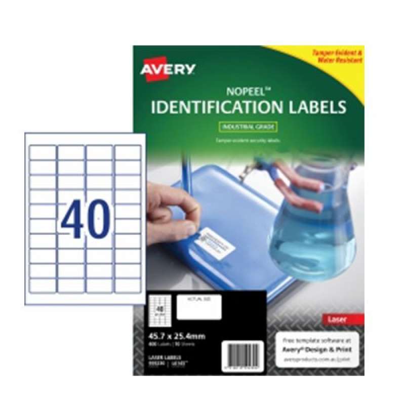 Jual Avery Nopeel Extra Strong Label 10pk - 40/sheet di Seller ...
