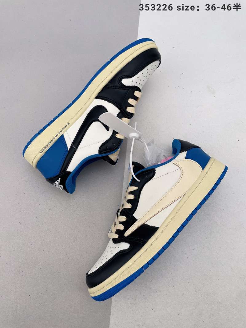 Jual Fragment x TS x Nike Air Jordan 1 low three-way joint barb the ...