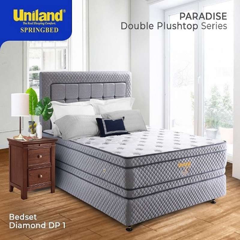 Jual Spring Bed Set Uniland New Paradise Series Double Plushtop Diamond ... Jual Spring Bed Set Uniland New Paradise Series Double Plushtop Diamond ...