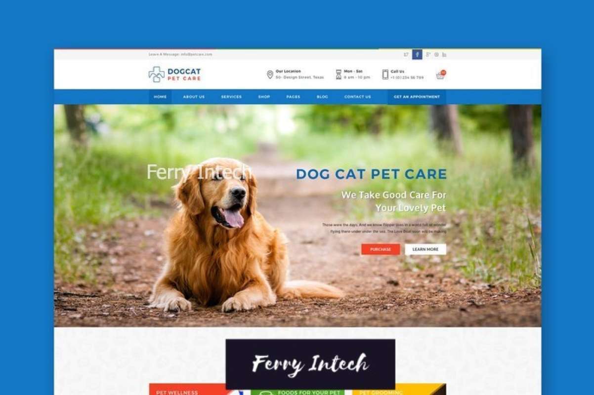 Promo TEMPLATE PET CARE VETERINARY HTML TEMPLATE WEB Diskon 10% di ...