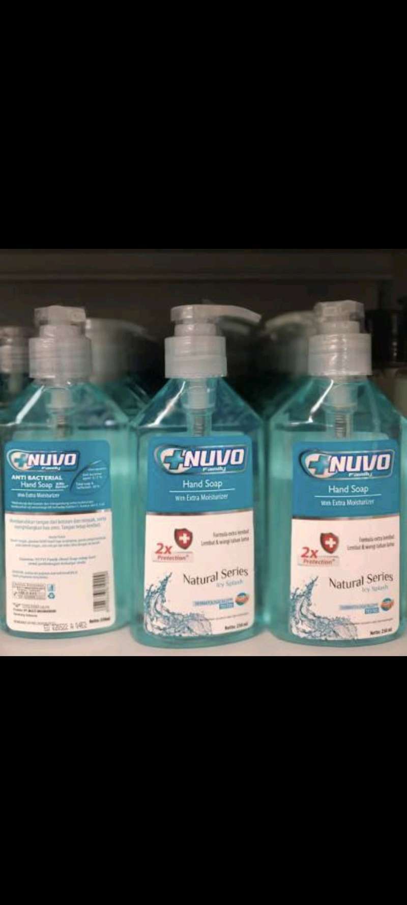 Jual Nuvo Opaque Hand Soap Icy Splash Sabun Cuci Tangan Botol Pump [250 ...