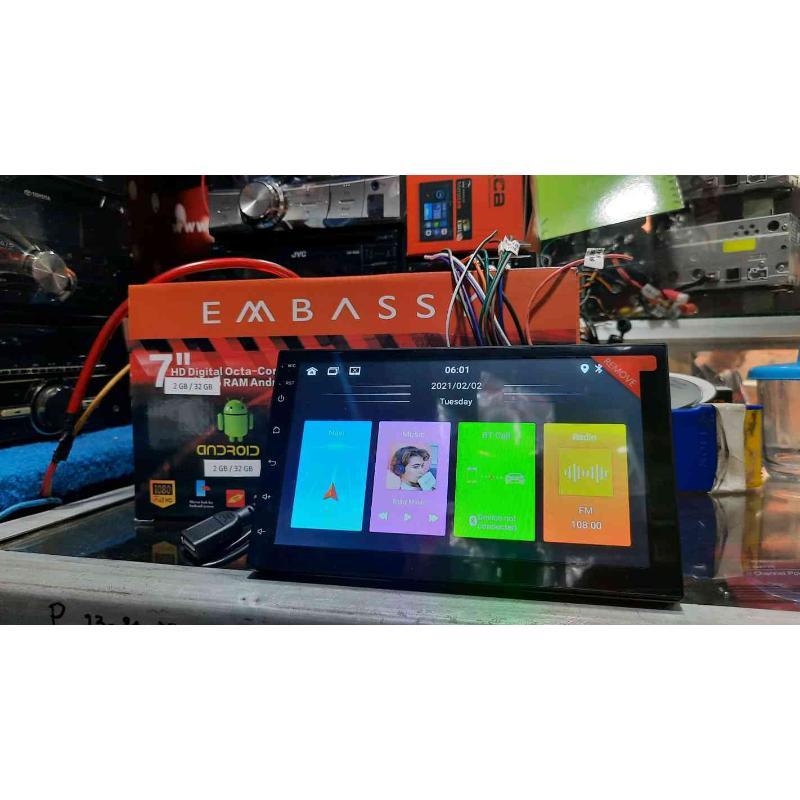 Promo Head unit embassy android 7 inch double din embassy android 7 ins ...
