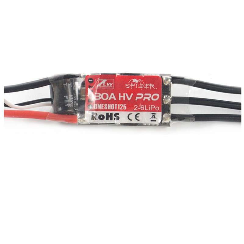 Jual ESC 30A BLHeli ZTW Spider HV Pro 2-6S LIPO OneShot125 Speed ...