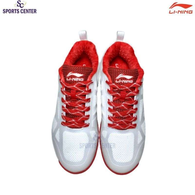 Jual Sepatu Badminton Lining Ultra Fly Aytr060 / Aytr 060 White Red ...