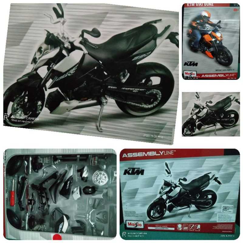 Jual maisto miniatur motor balap Diecast Assembly Line model kit 1/12 ...