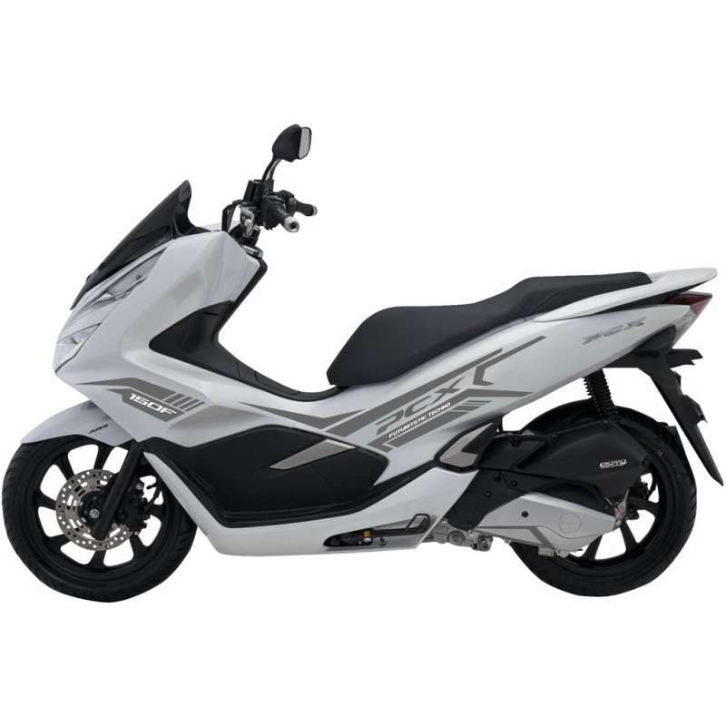 Jual STICKER PCX PUTIH DENGAN STRIPING BAHAN ORACAL ABU di Seller ...