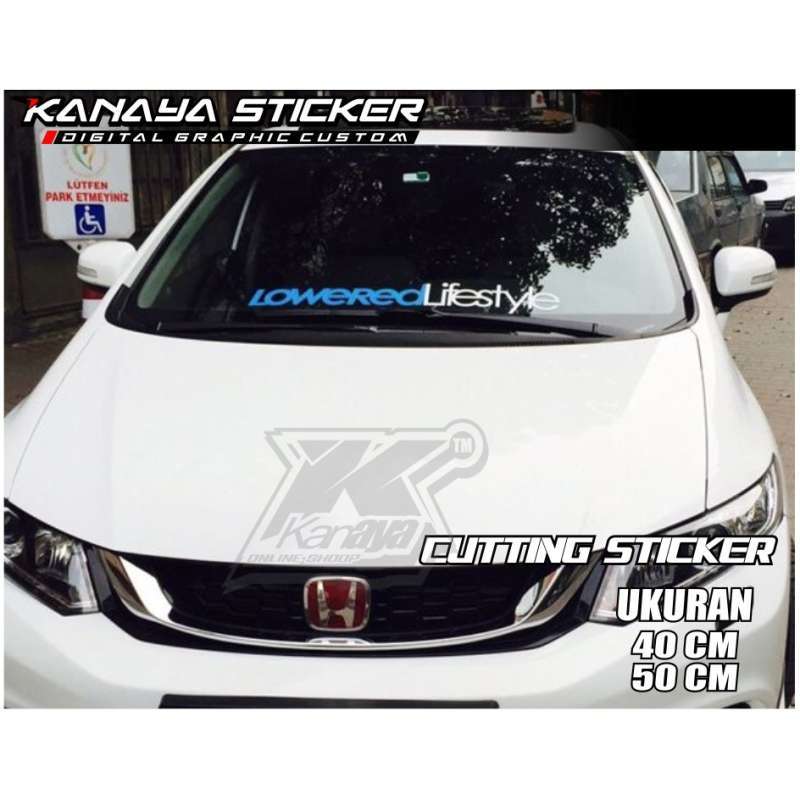 Jual Sticker Sticker Kaca Depan / Belakang Mobil Loweredlifestyle ...
