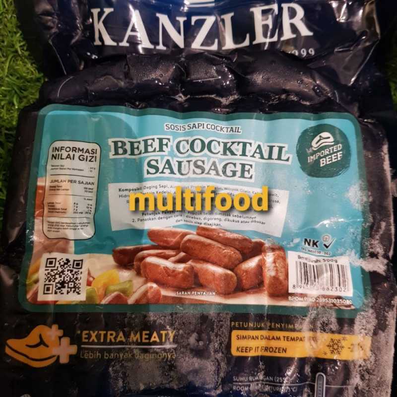 Jual Sosis Premium Kanzler Beef Cocktail 500gr / Kanzler Beef Cocktail ...