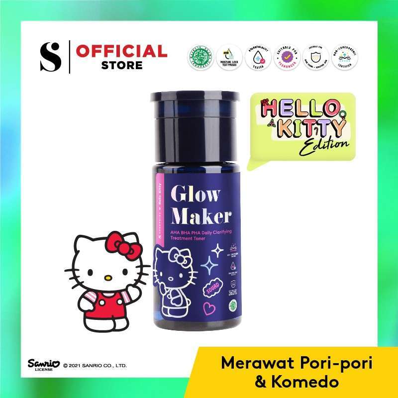 Jual Glow Maker AHA BHA PHA Clarifying Treatment Toner(Hello Kitty ...