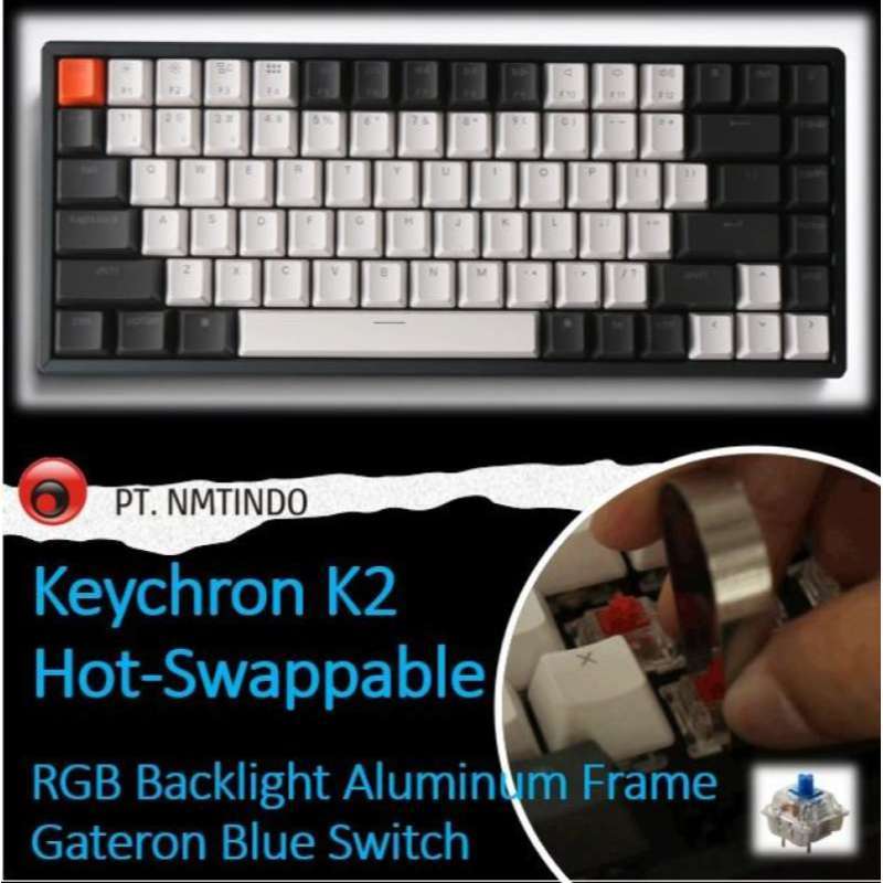 Jual ORIGINAL Keychron K2 v2 Hot Swappble RGB Backlight ALUMINUM Frame ...