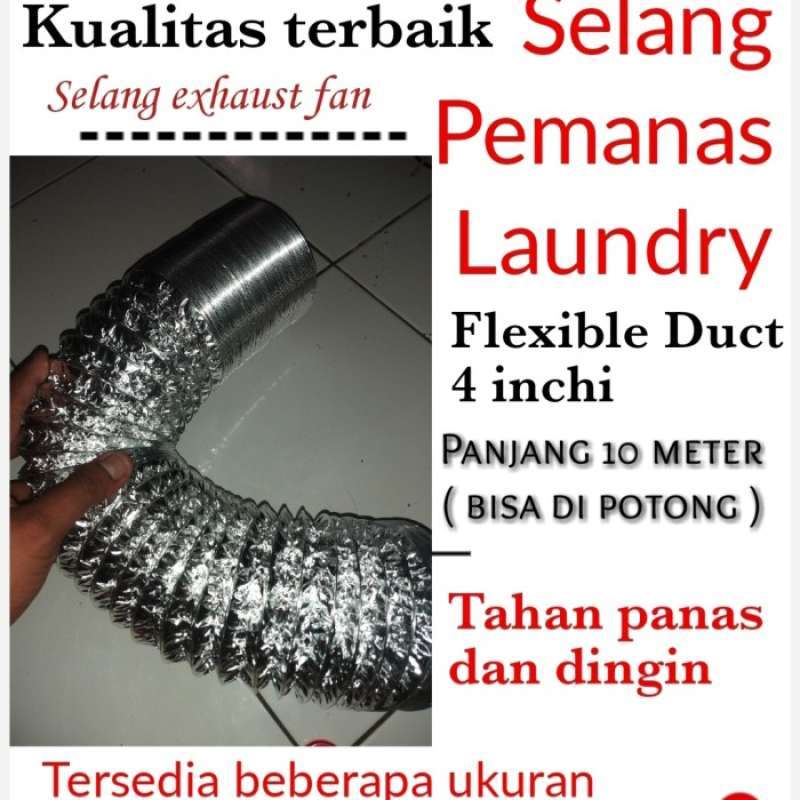 Jual SPECIAL SELANG EXHAUST FAN FLEXIBLE DUCT 4 INCHI di Seller Store ...