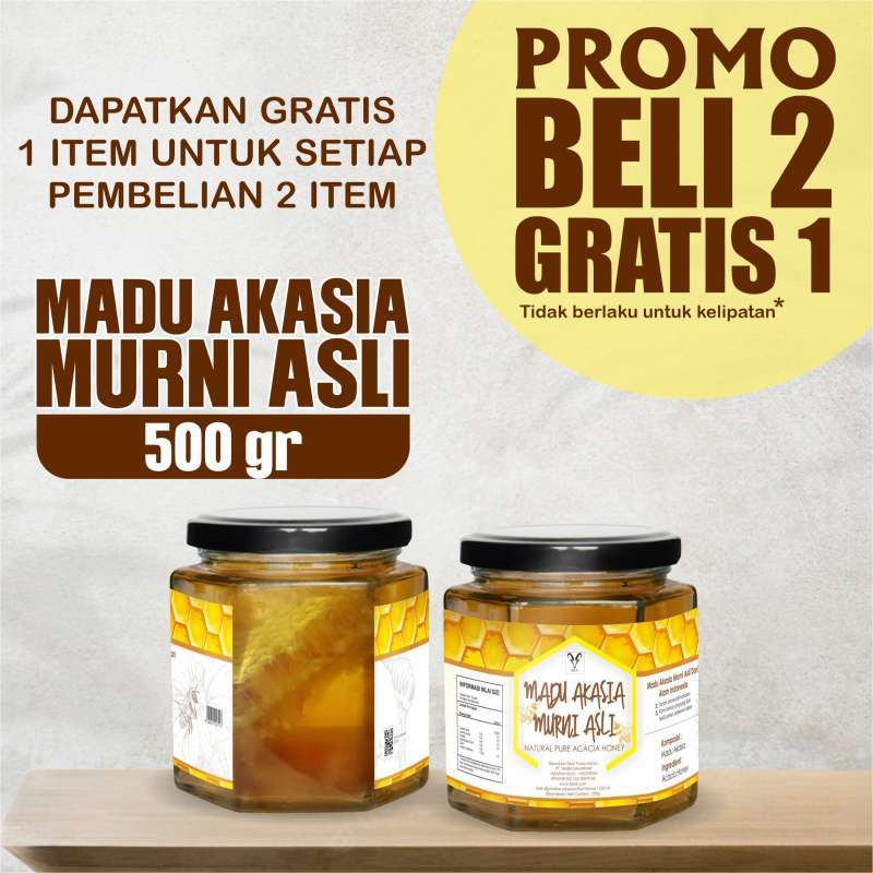 Jual Acacia Honey with Honeycomb / Madu Akasia dengan Sarang Madu 100% ...