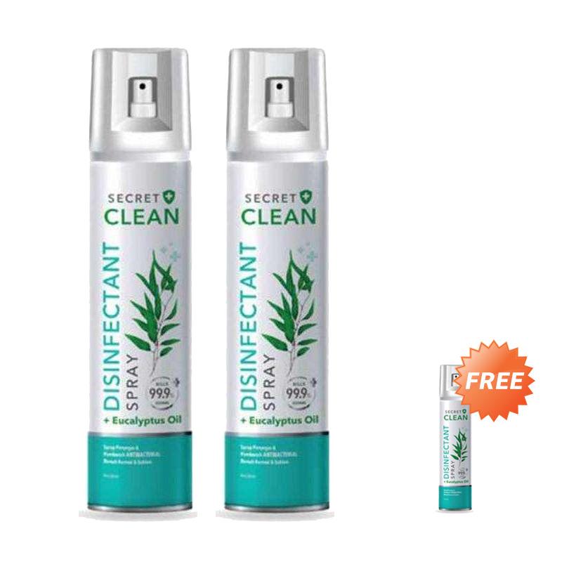 Promo Beli 2 Gratis 1 Secret Clean Aerosol Eucalyptus 200ml Diskon 33% ...