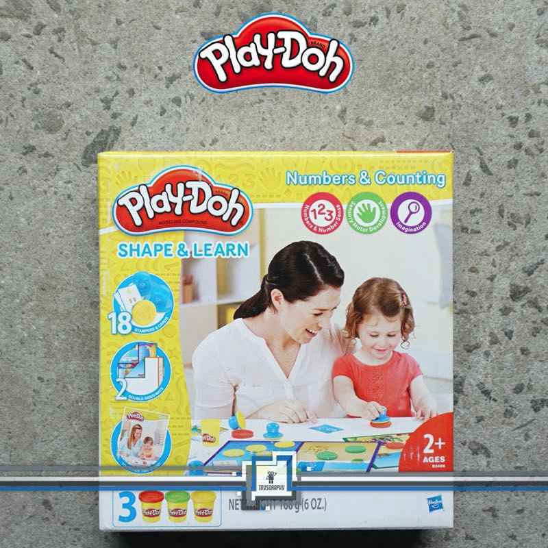 Jual Play Doh Shape and Learn Textures and Tools Playdoh Numbers ...