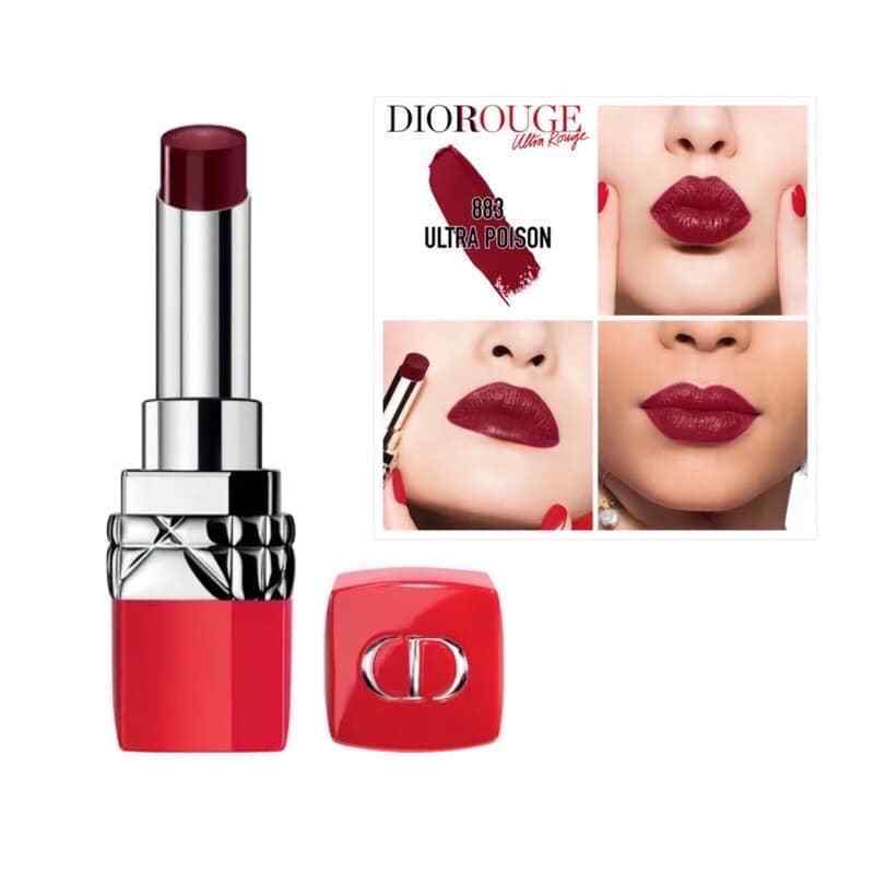 Promo Dior Rouge Lipstick Tester - 883 Ultra Poison Diskon 13% di ...