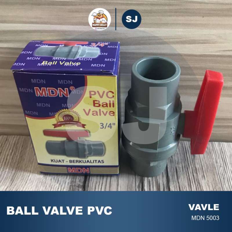 Jual Stop Kran Pvc Mdn 1/2 Inchi / Pvc Ball Valve 1/2 Di Seller Happy ...