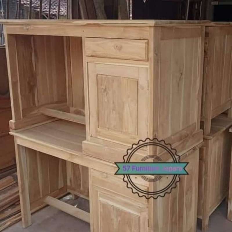 Promo Meja kerja kantor jati mentahan Murah Diskon 20% di Seller Mebel ...