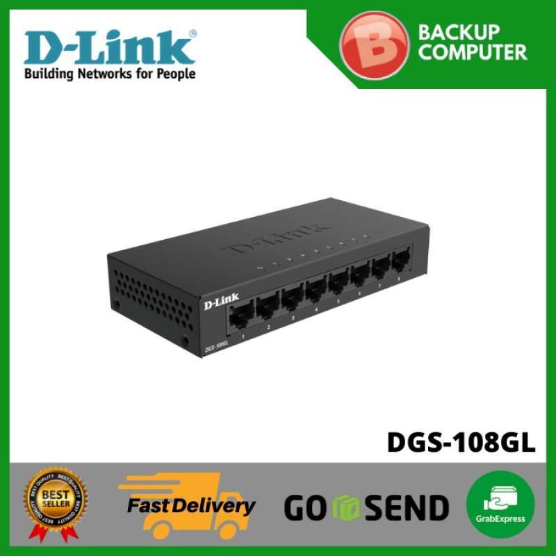 Jual D-Link DGS-108GL Switch 8 Port Gigabit Metal Unmanaged Desktop di ...