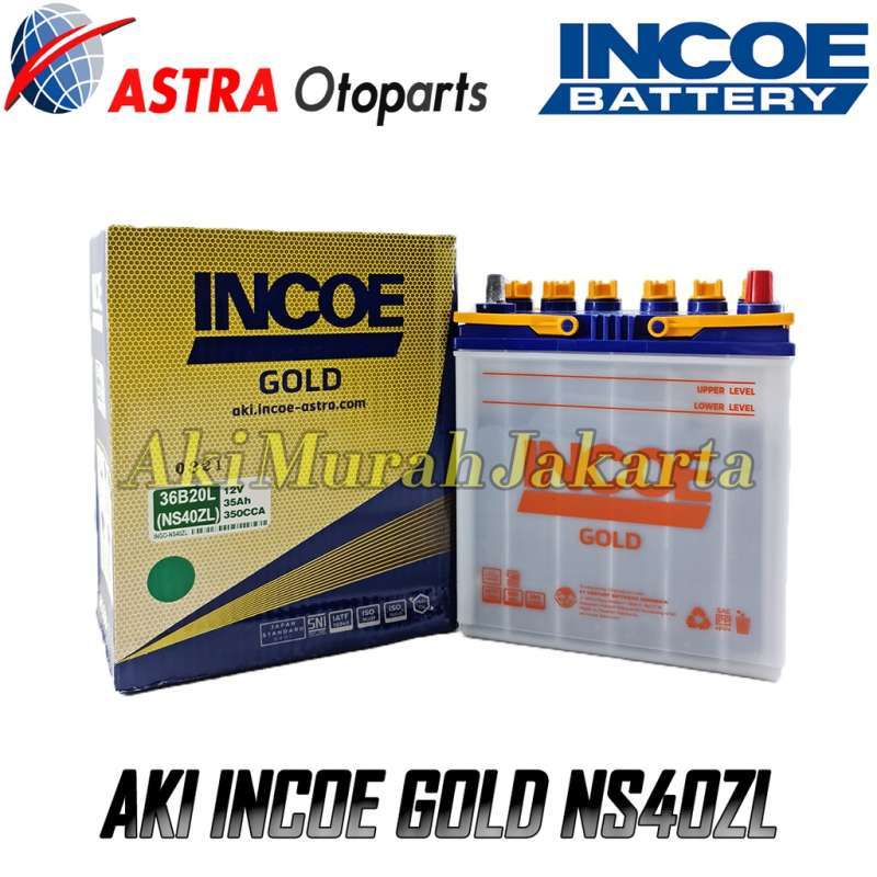 Jual Aki Mobil Honda Mobilio INCOE GOLD Astra NS40ZL Aki Basah 12V / 35Ah di Seller Aki Murah ...
