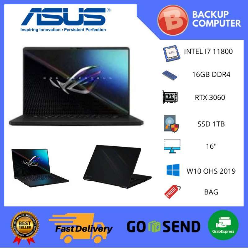 Jual ASUS ROG ZEPHYRUS M16 GU603HM I736G6TO I7 11800 16GB 1TBSSD ...
