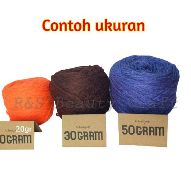 Jual Benang wol tebal aneka warna halus tebal per roll murah - 20 Gram ...