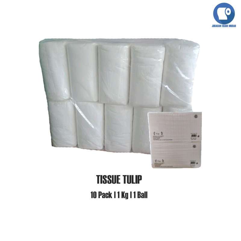 Promo TISU WAJAH TULIP 1 KG -1 ball isi 10 pack Diskon 7% di Seller ...