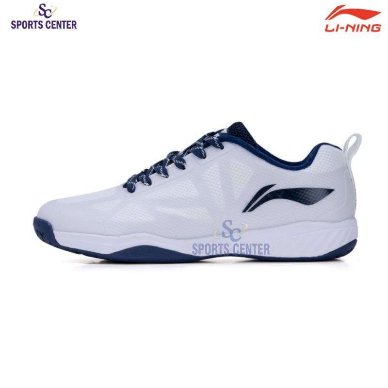 Jual Sepatu Badminton Lining Ultra Fly AYTR060 / AYTR 060 White Navy ...