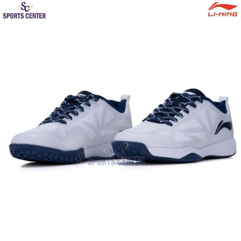 Jual Sepatu Badminton Lining Ultra Fly Aytr060 / Aytr 060 White Navy ...