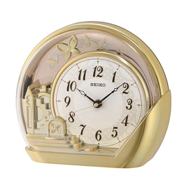 Promo Seiko QXN232 Rotating Pendulum Desk Clock jam Dinding [Original ...