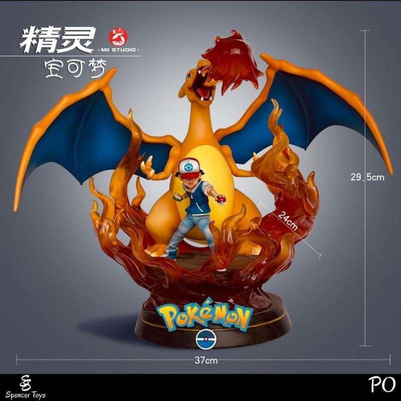 Jual DP PO RESIN STATUE ASH & CHARIZARD BY M3 (PRE-ORDER) SPENCERTOYS ...