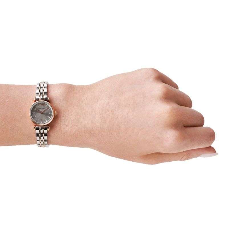 Jual Jam Tangan Wanita Emporio Armani Two-hand Two-tone Stainless ...