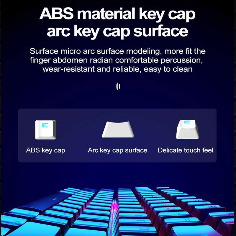 Promo Keyboard Gaming Mechanical Hotswap Komic Kg-km870 Tkl Green White ...