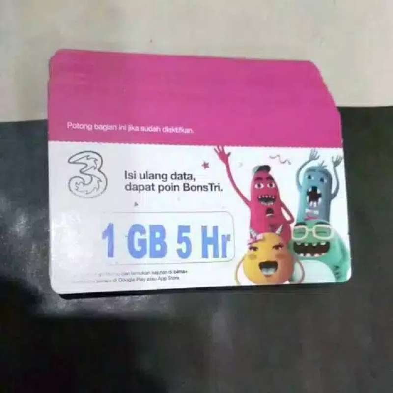 Promo VOUCHER TRI MINI 1GB 5 HARI Diskon 6% di Seller ADREENA DATA - Lamper Tengah, Kota ...