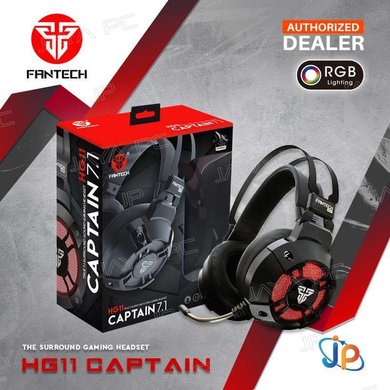 Jual Headphone Gaming Fantech HG11 Captain 7.1 Surround - Headset RGB ...