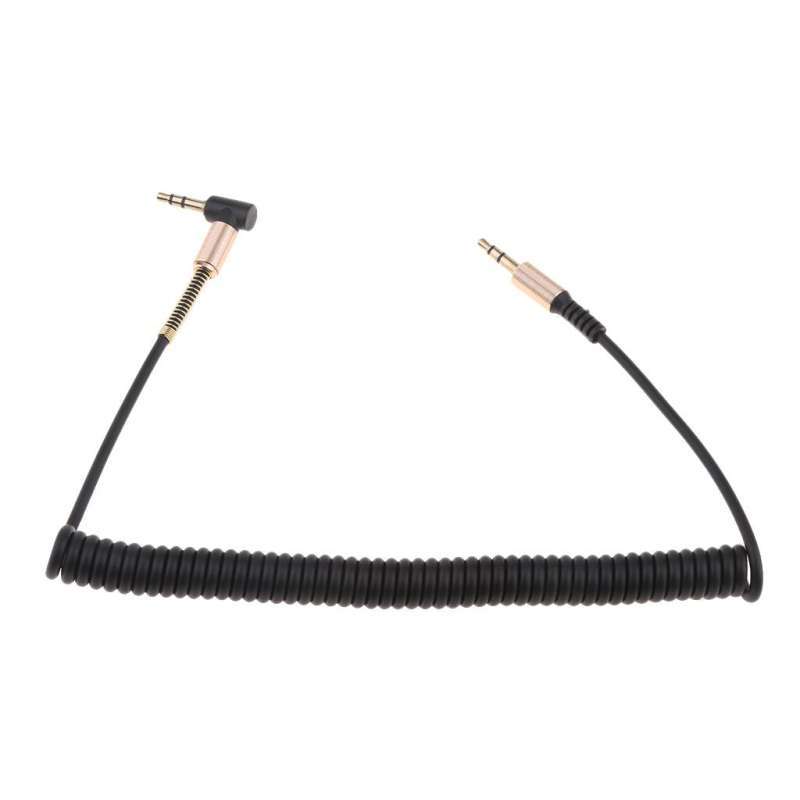 Jual 3.5mm Male To Male Aux Cable Cord L-shaped Right Angle Audio ...