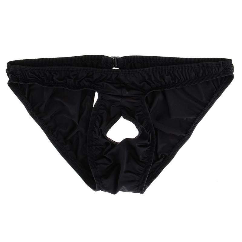 Jual Sexy Men Jock Strap Open Front Hole G-string Bikinis Briefs ...