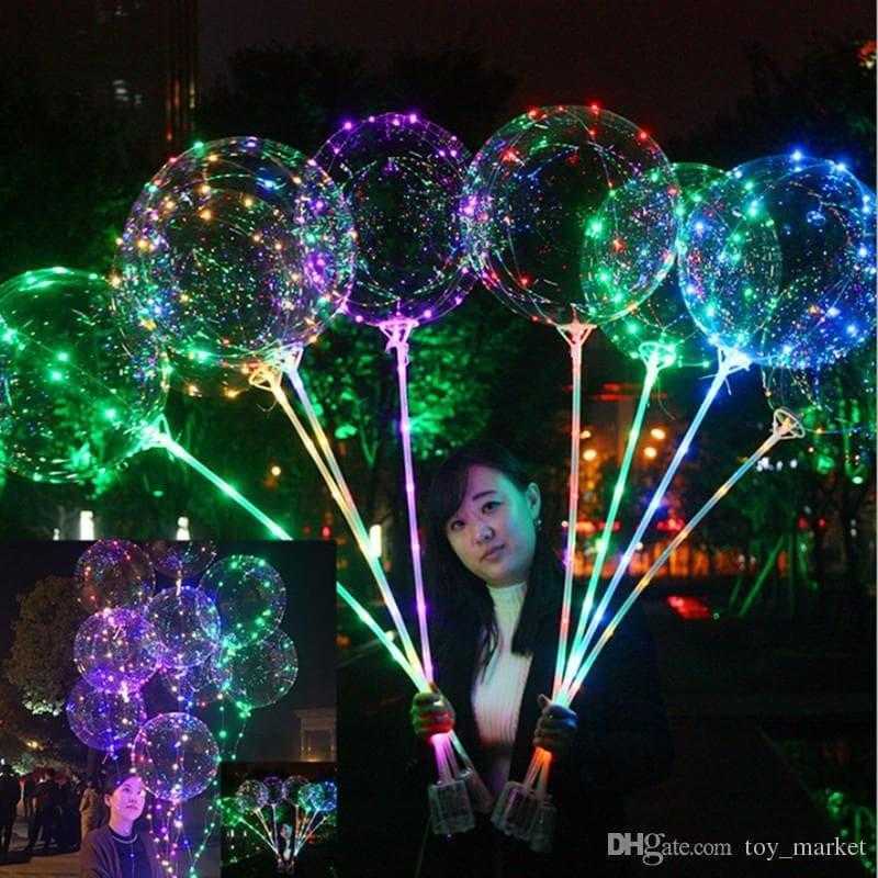 Jual Balon PVC Plus Stik Dan Lampu Led / Balon Transparant PVC di ...