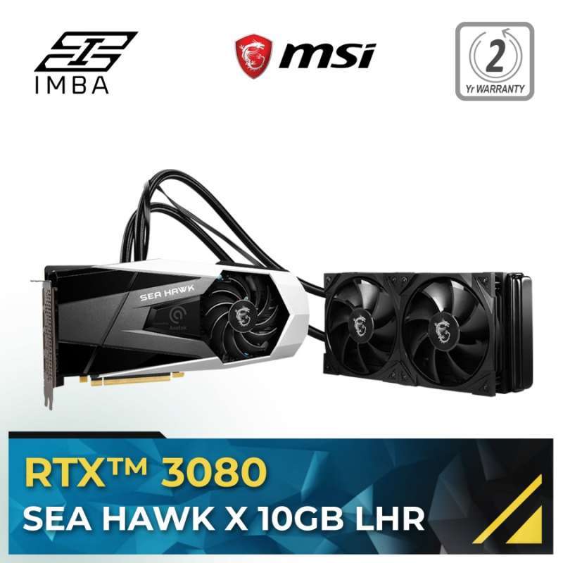 Jual MSI GeForce RTX 3080 SEA HAWK X 10GB LHR GDDR6X 320-bit [GPU] di ...