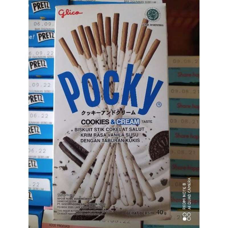 Jual Glico Pocky Cookies & Cream 40gr di Seller HRA_STORE - Kab. Gresik ...