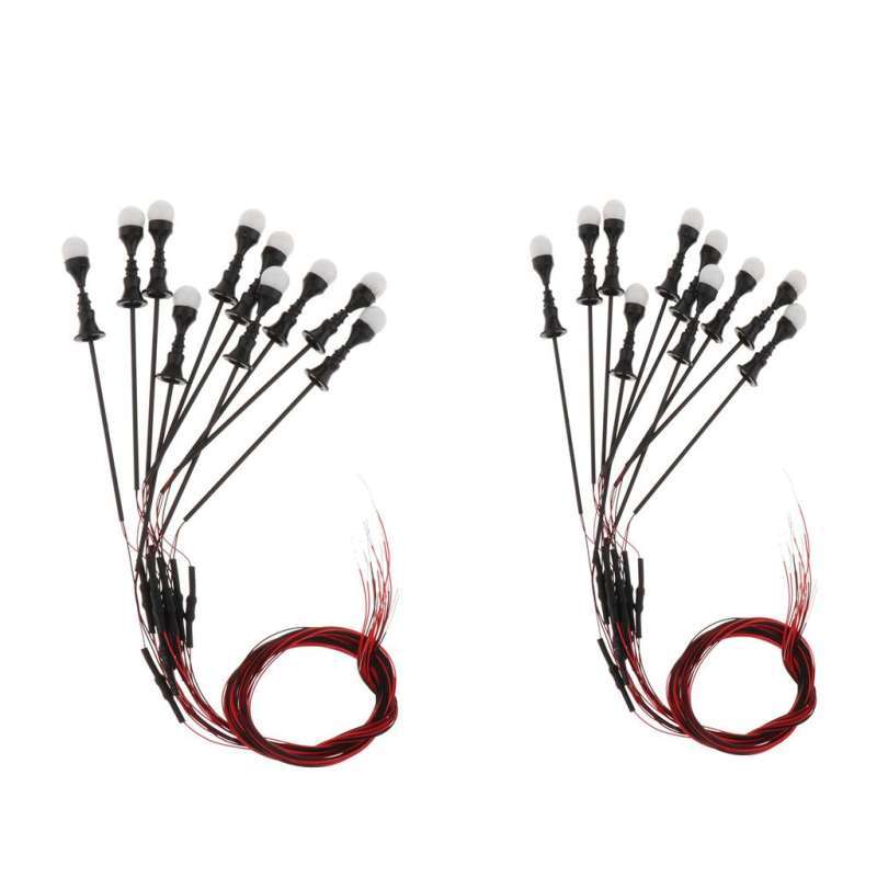 Jual 20pcs 1:100-1:150 Mini Street Lights Train Scenery 12V LED Lamp ...