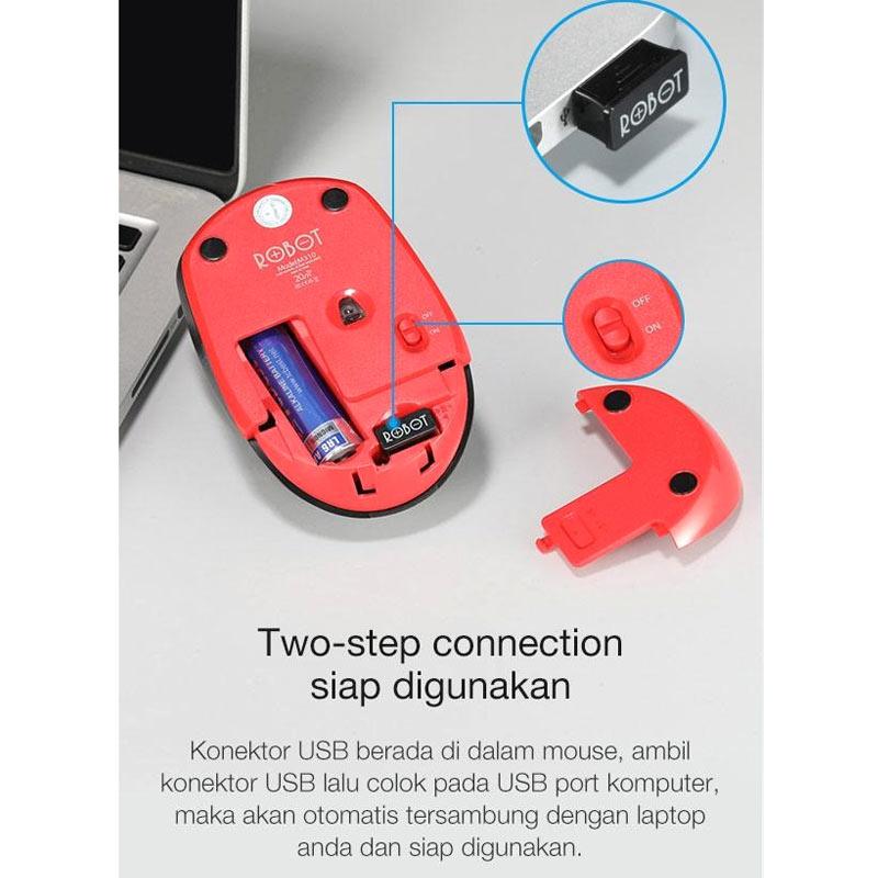 Promo Robot M310 Silent Wireless Mouse Diskon 35% Di Seller Eben Haezer ...