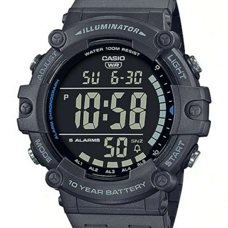 Jual Jam Tangan Pria Keren CASIO Digital Karet Hitam AE-1500WH-8B Original - AE-1500WH-8 di ...