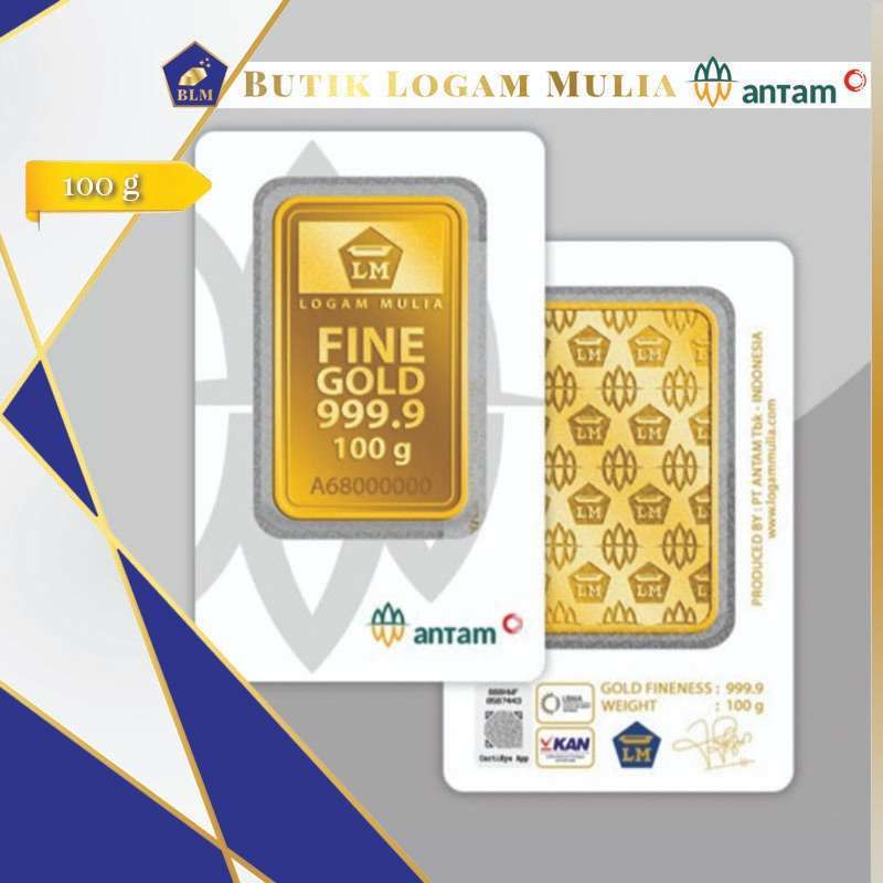Jual Logam Mulia ANTAM 100 Gram - 2023 di Seller BUTIK LOGAM MULIA ...