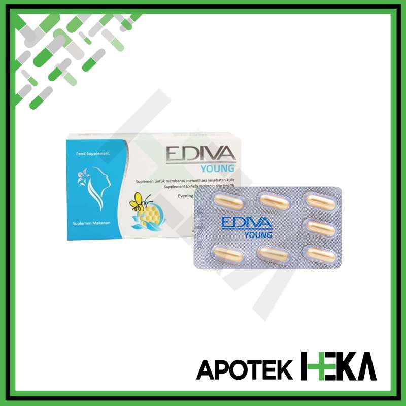 Jual Ediva Young Box isi 28 Tablet - Vitamin E Royal Jelly Memelihara Kulit di Seller Apotek ...