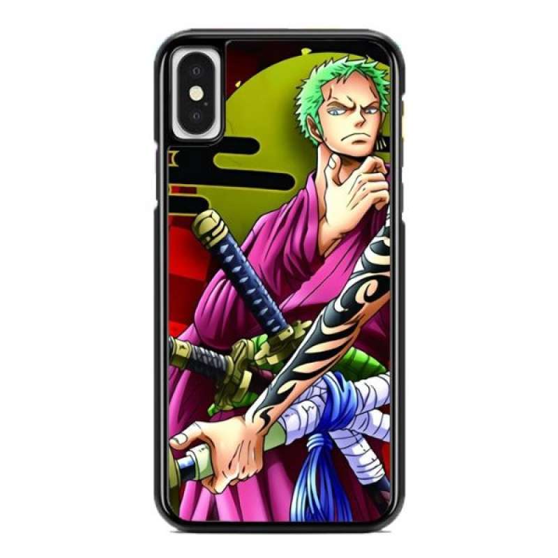 Promo Custom Casing Murah iPhone X TPU-Glasscase Zoro One Piece F ...