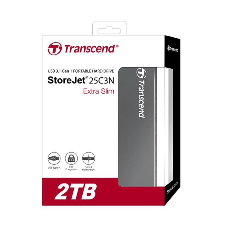 Jual Transcend Storejet 25c3n Usb 3.1 Gen 1 Hdd External [2 Tb] Di ...