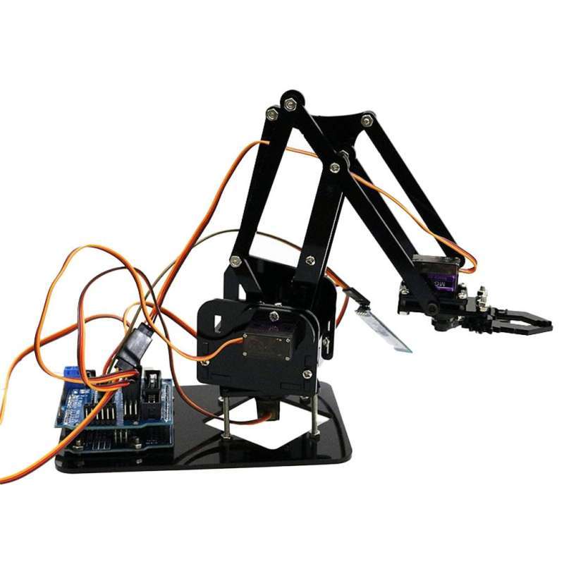Jual New Acrylic Mechanical Robot Arm Clamp Claw DIY Kit Manipulator ...