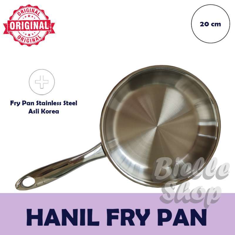 Jual Hanil Ordin Fry Pan One Handle 20cm Wajan Korea Stainless Steel Ss 304 Di Seller Bielle's ...